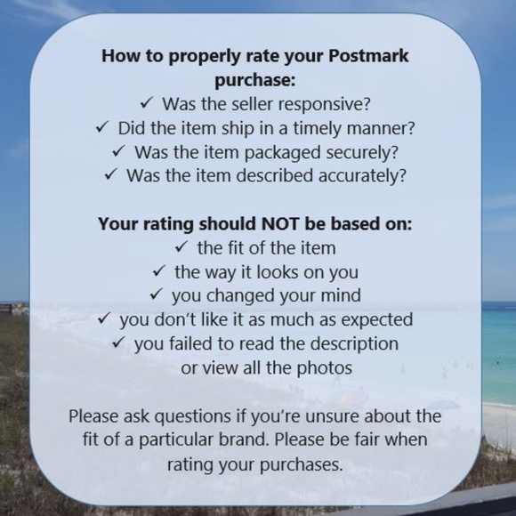 Other | Please Be Fair When Rating Your Purchases | Poshmark